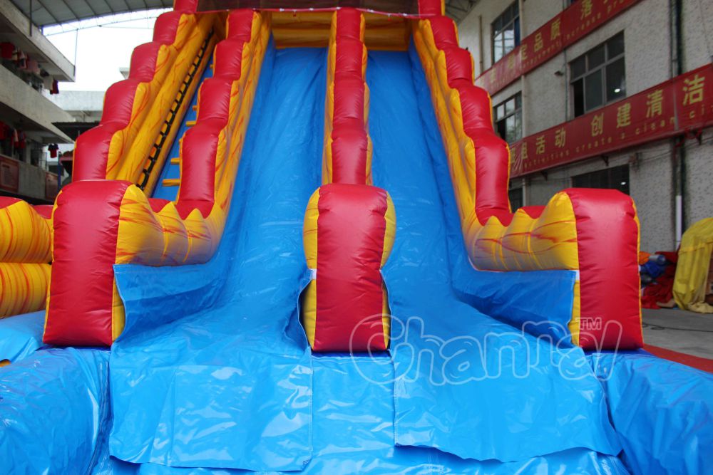 Flame Theme Inflatable Water Slide - Channal Inflatables