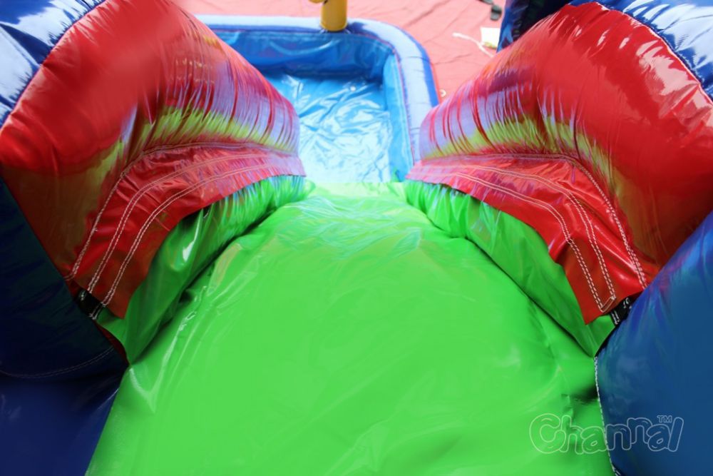 Colorful Backyard Inflatable Water Slide - Channal Inflatables