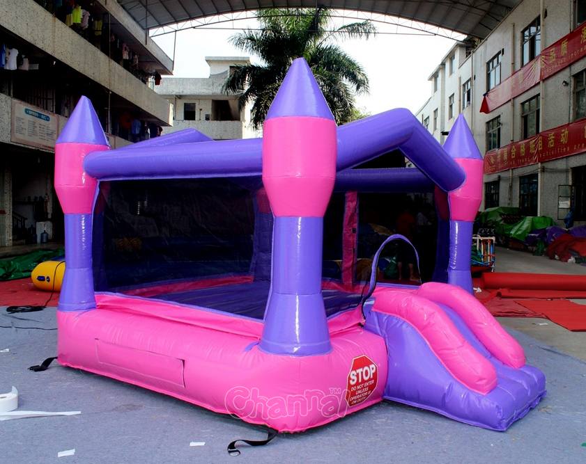 PVC Pink Inflatable Castle - Channal Inflatables